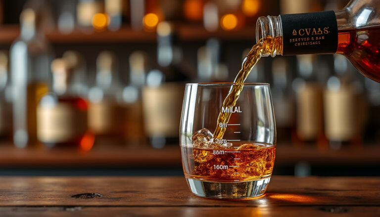 Dose whisky bar ml : quelle quantité servir pour un verre standard